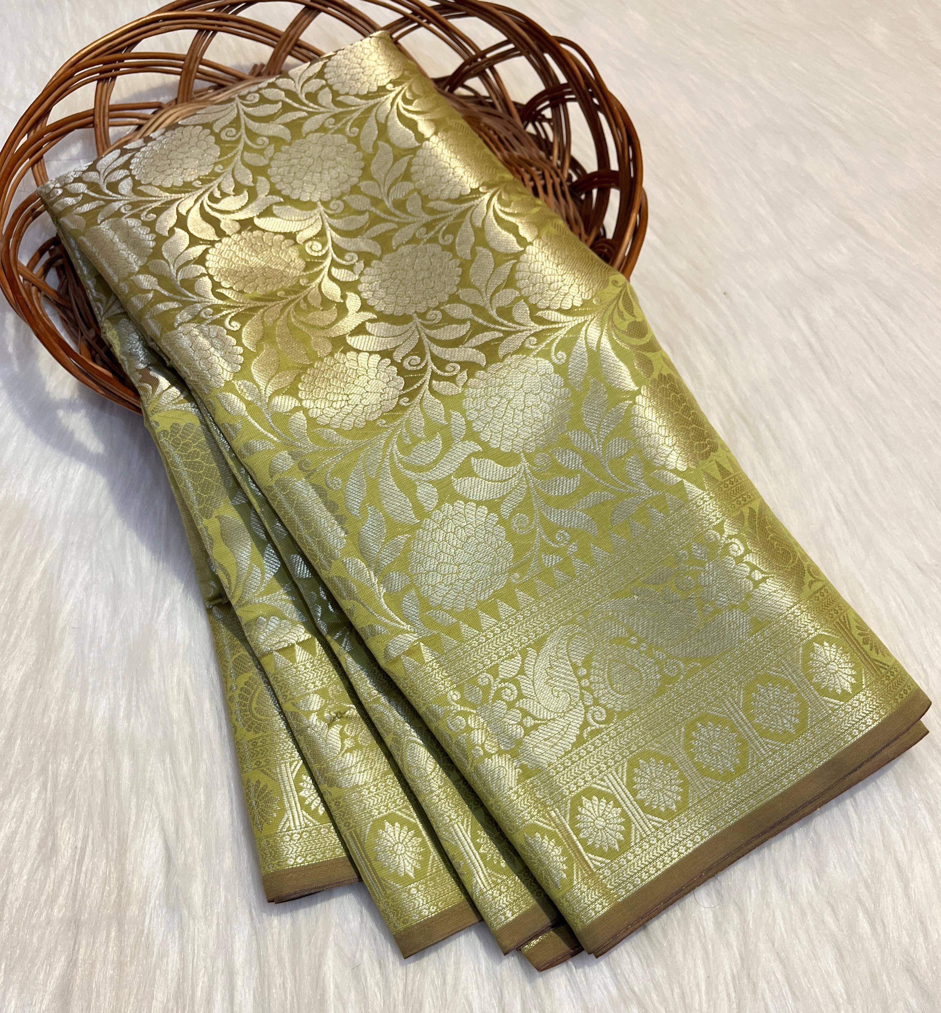 Banarasi Kataan Silk Saree – Fabric of India