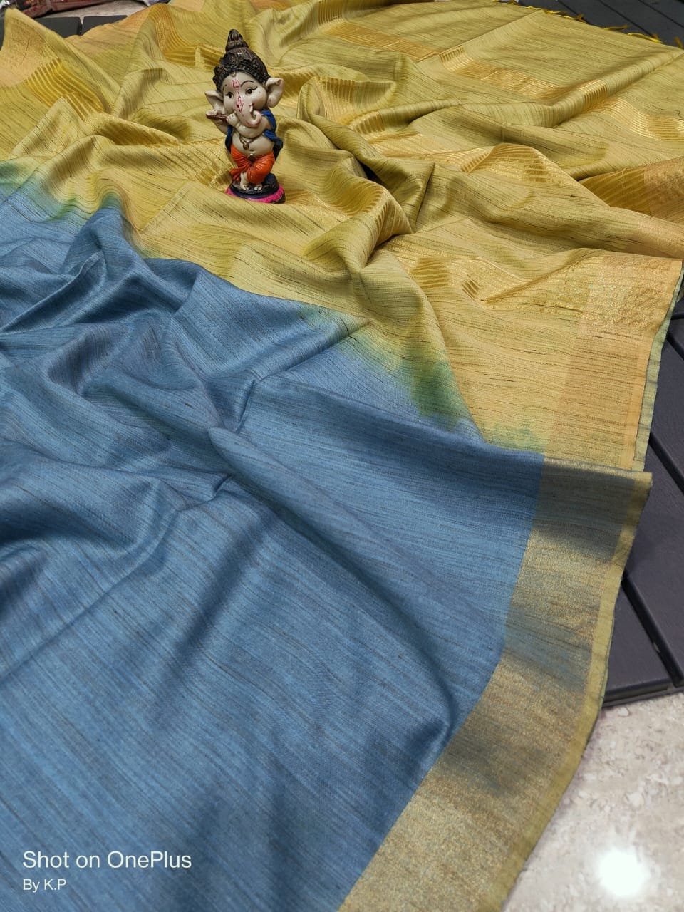 Kota Baswara Silk Saree with Zari Border – Fabric of India